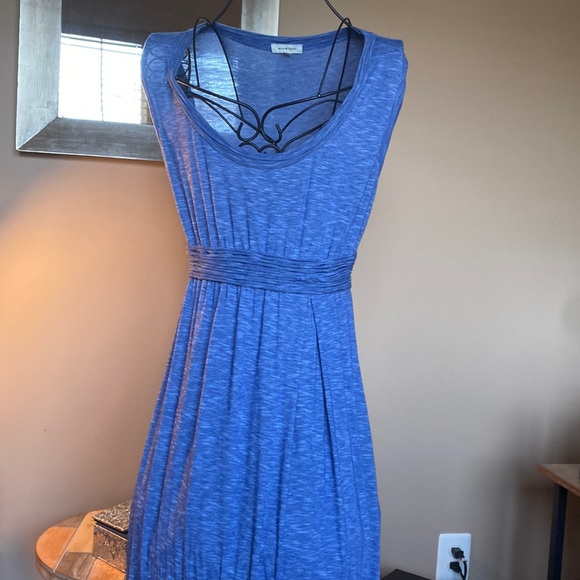 Max Studio | Dresses | Max Studio Blue And White Striped Maxi Dress ...